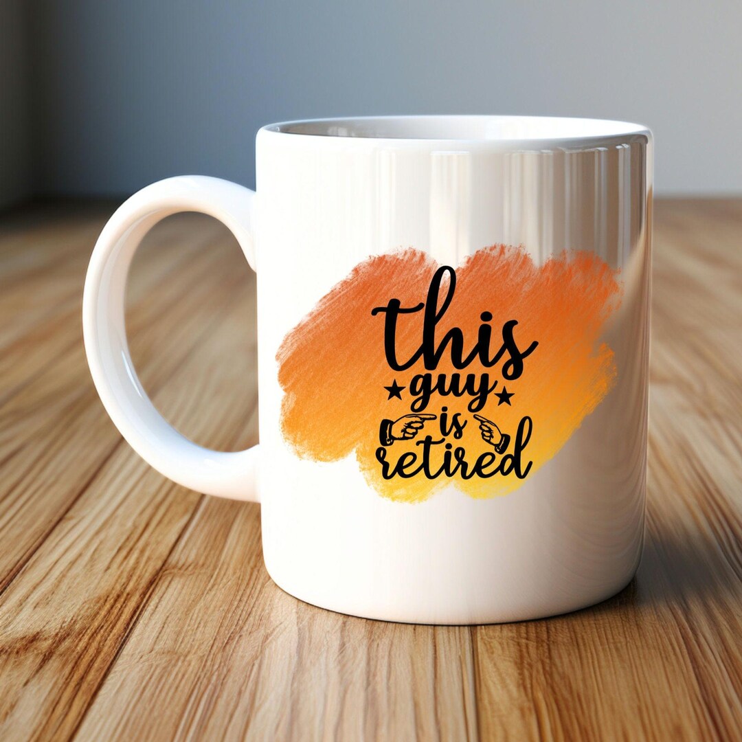 This Guy is Retired Coffee Mug, Retirement Gift for Him - Etsy