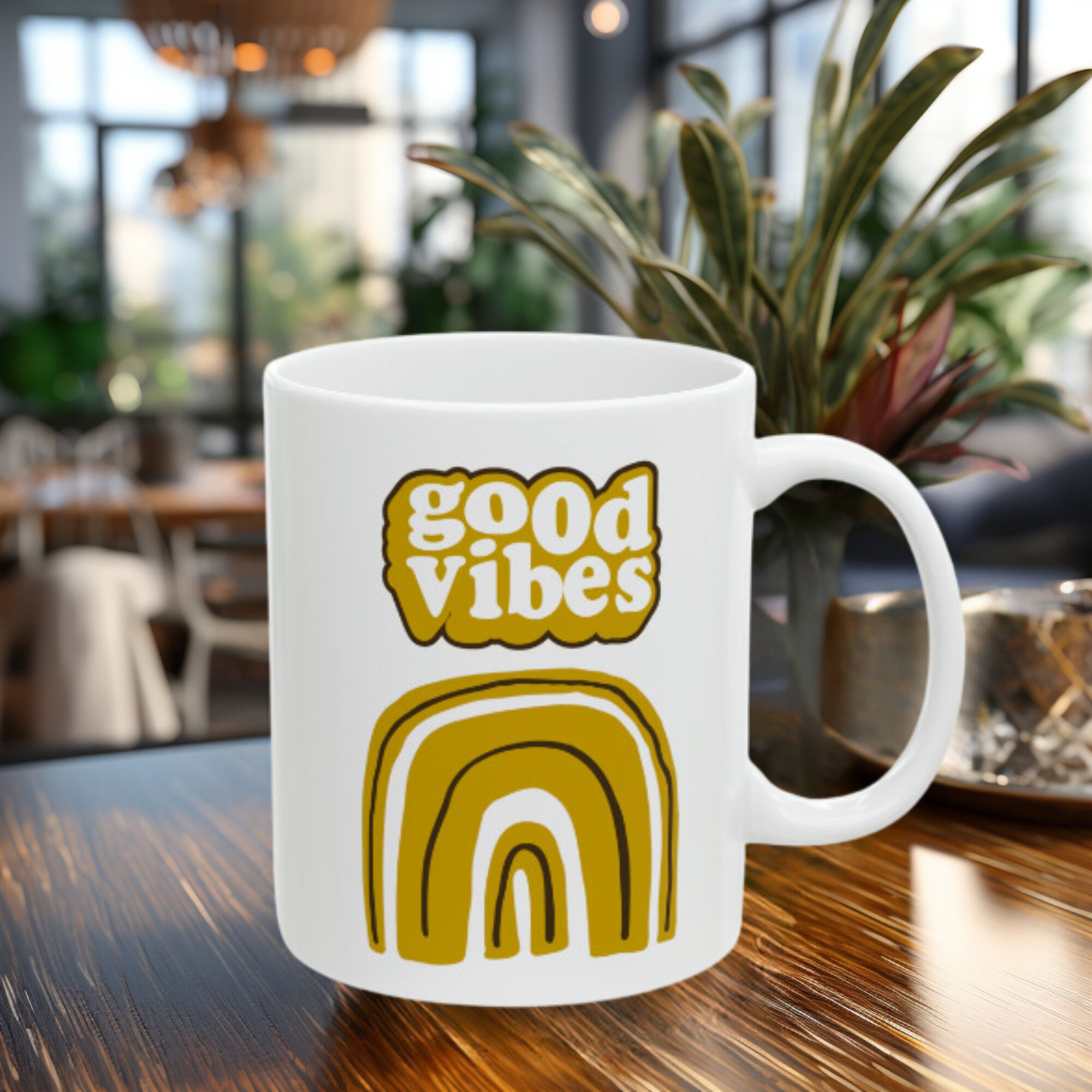 Retro Good Vibes Mug 11oz, Retro Gifts for Her or Him, Retro Coffee Cup ...