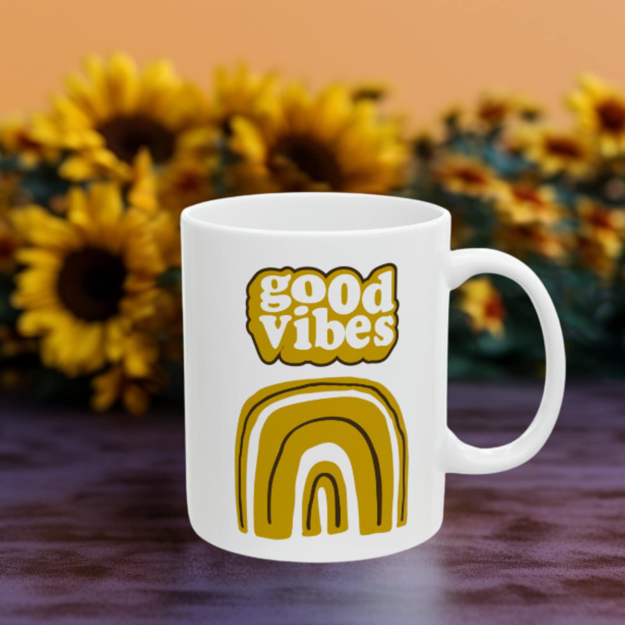 Retro Good Vibes Mug 11oz, Retro Gifts for Her or Him, Retro Coffee Cup ...