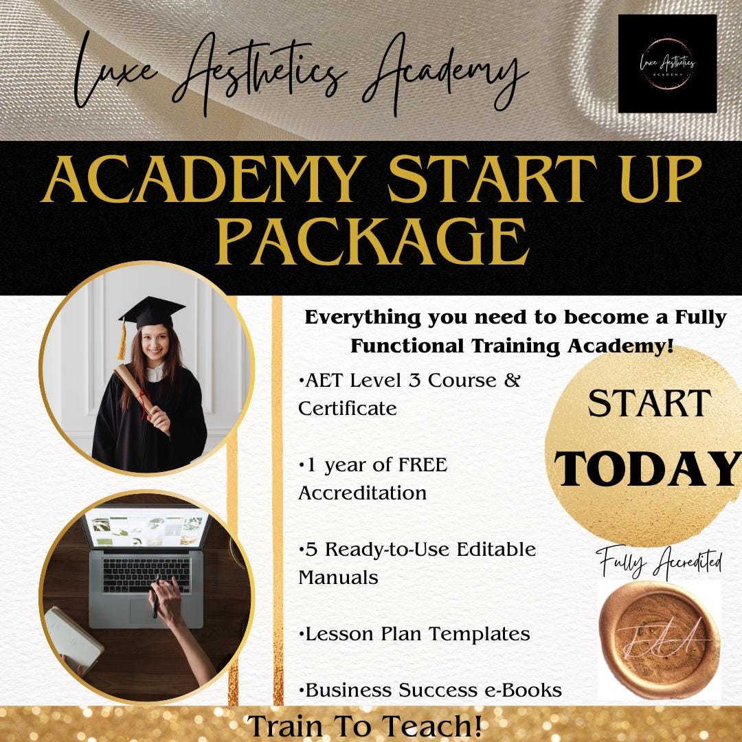 Academy Start-up Package | AET Level 3 Educator Diploma + Accreditation ...