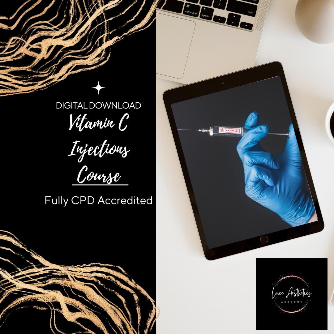 Vitamin C Injections Course, DIGITAL DOWNLOAD, Fully Accredited, Online ...