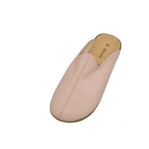 Women's Handmade Wide Toe Box Slippers - Powder Genuine Leather ...