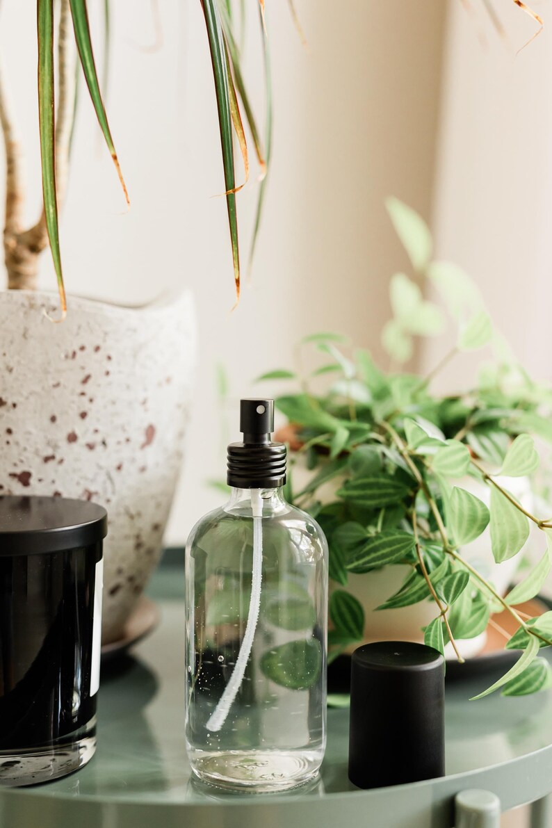 Glass Clear Mist Spray Bottle With Aluminum Sprayer - Etsy