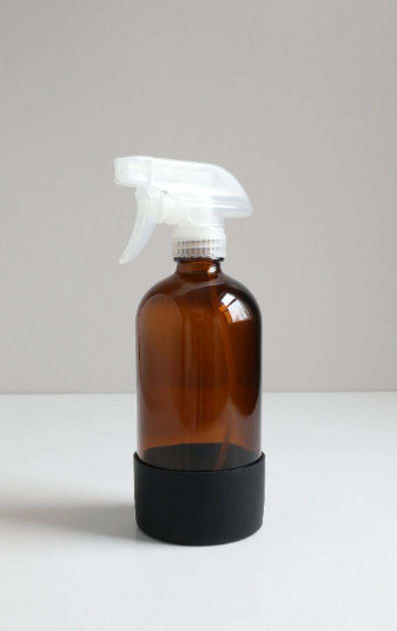 Amber Glass Spray Bottles With Silicone Base - Etsy