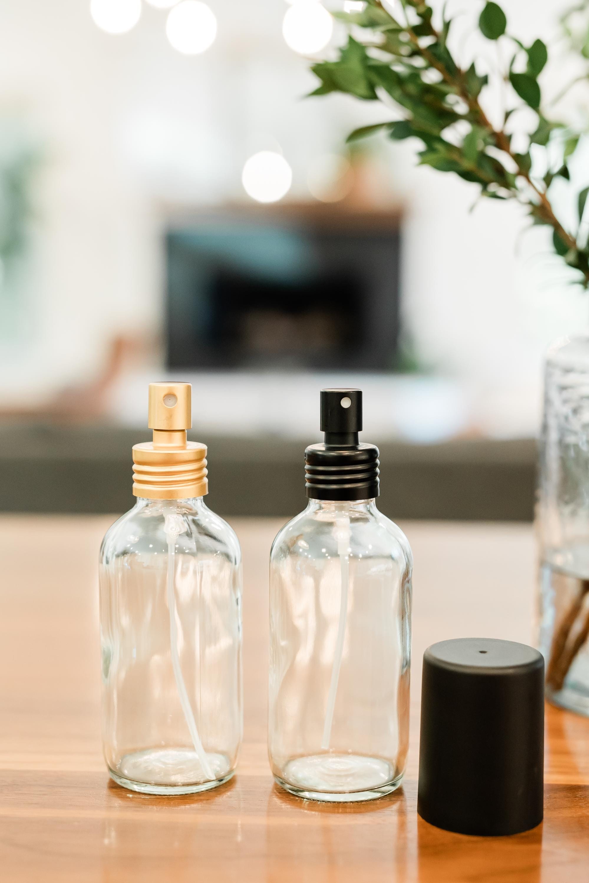 Glass Clear Mist Spray Bottle With Aluminum Sprayer - Etsy