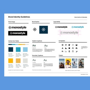 Canva Templates for Clean and Minimalist Brand Identity Guideline 8x11 ...