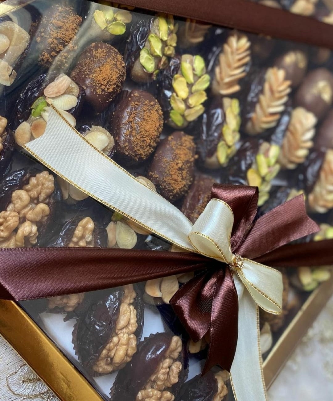 Moroccan Dates Decorated With Chocolate, Almonds and Walnuts - Etsy