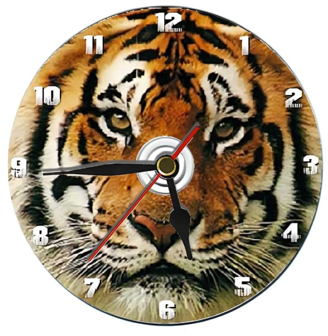 Majestic Tiger Face Dvd Clock, Cute Secret Santa Christmas Gift Idea ...