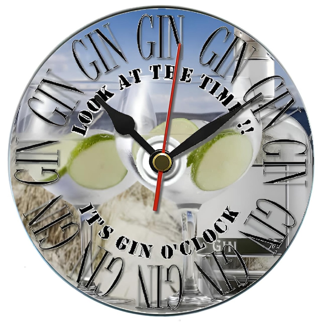It's Gin O'clock Gift Dvd Clock, Desk Stand Included. Christmas Secret ...