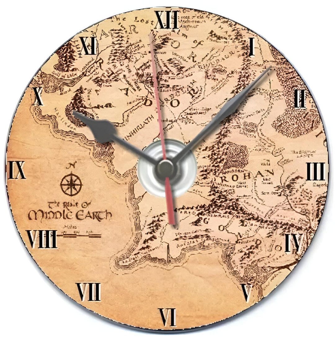 Lord of the Rings, Middle Earth, the Hobbit CD/DVD Clock Unusual Gift ...