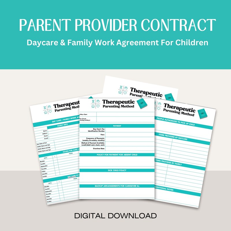 Daycare Forms - Etsy