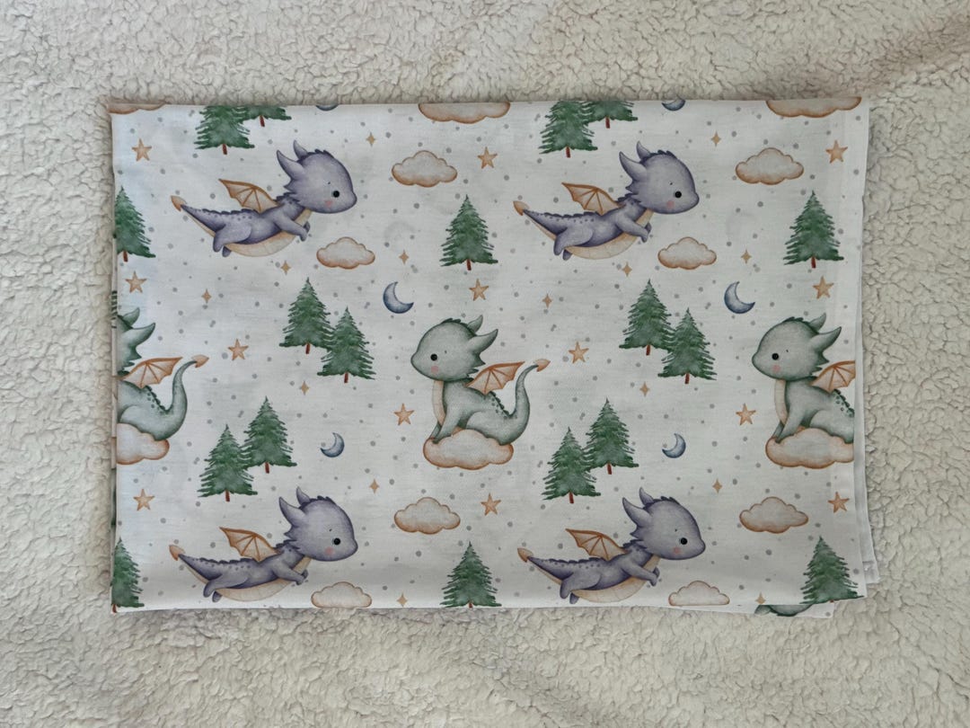 Personalized Dragon Baby Swaddle Blanket, Watercolor Cute Dragon ...