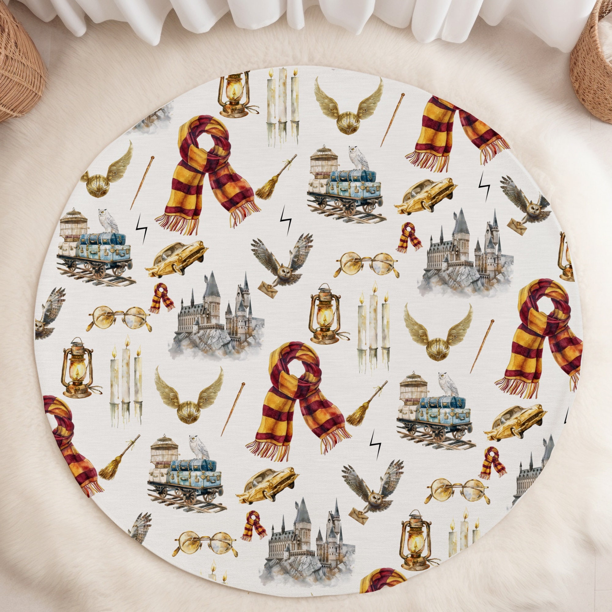 Gryffindor Nursery Rug, Harry Potter Nursery, Nursery Rug, Hogwarts ...