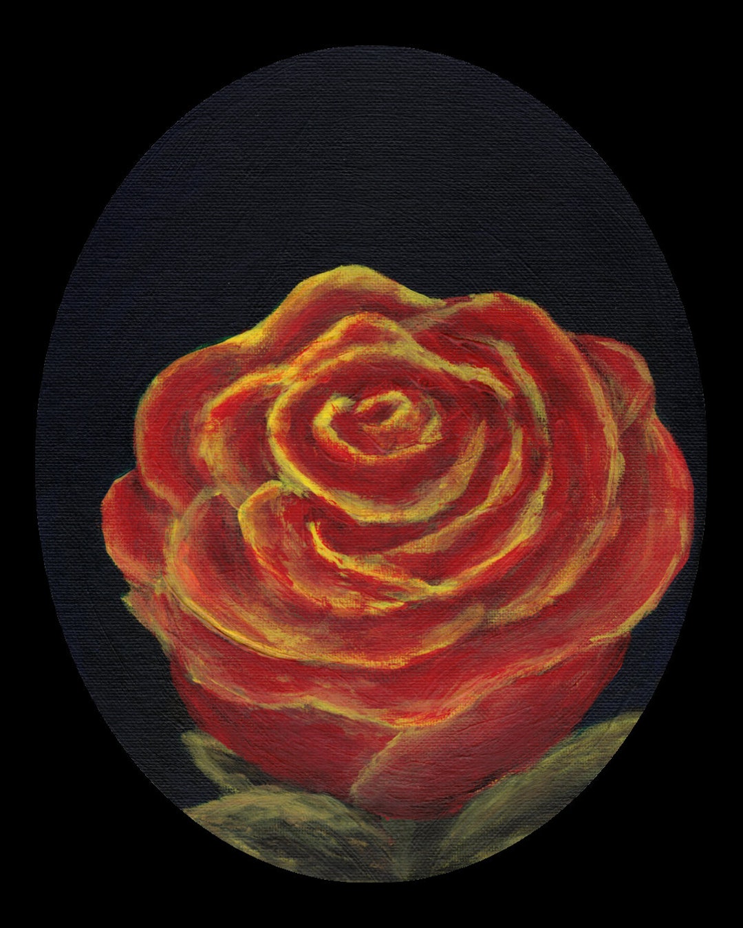 Golden Rose print - Etsy