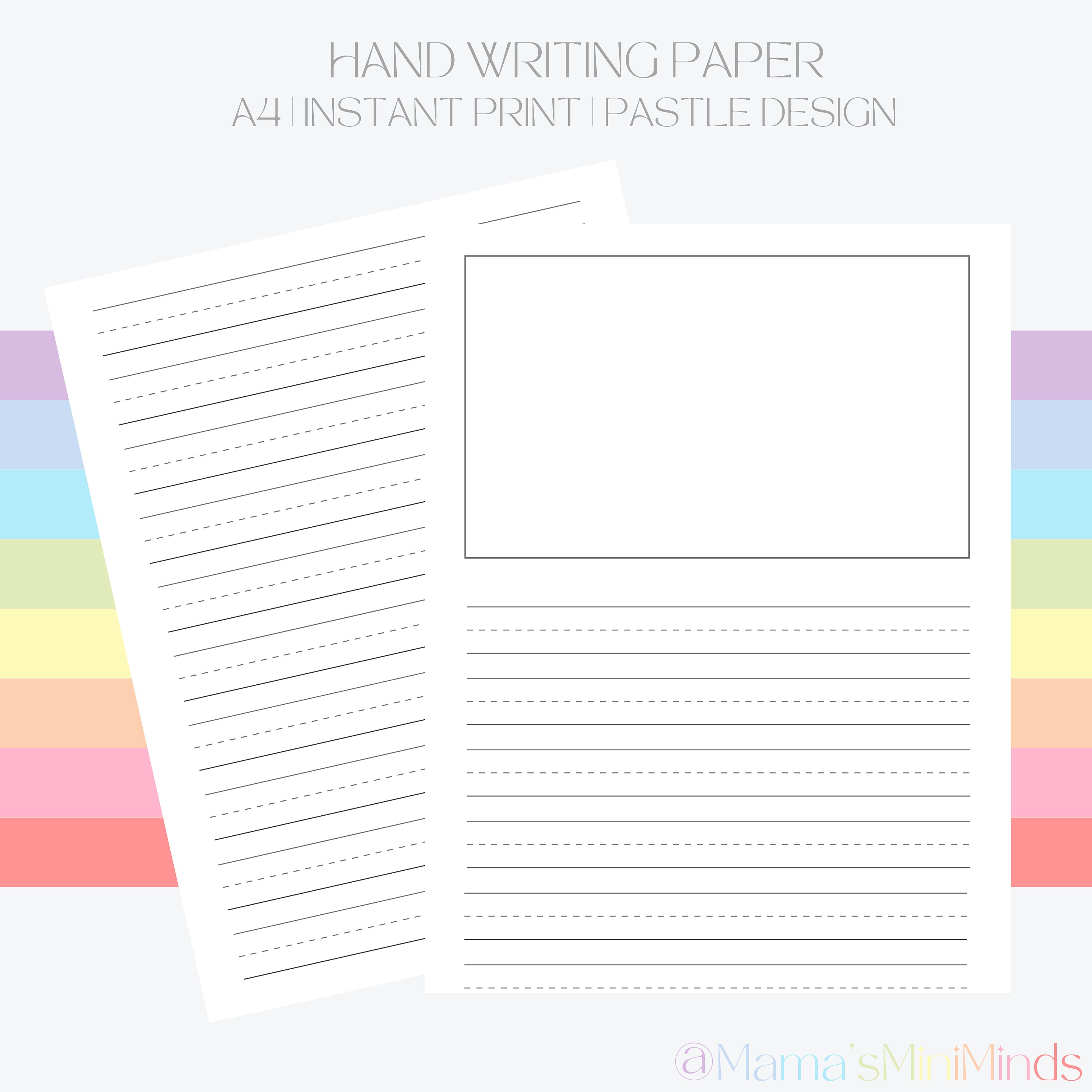 Printable Story Telling Paper Practice Handwriting Learning at Home ...