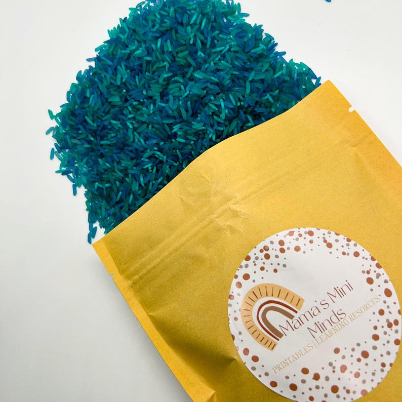 Ocean Blue Sensory Rice Sensory Bases Sensory Play EYFS Messy Play ...