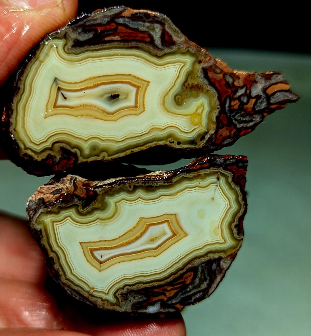 Rhyolite Agate 1 Pair Cubuk Ankara Turkey /not Polished - Etsy