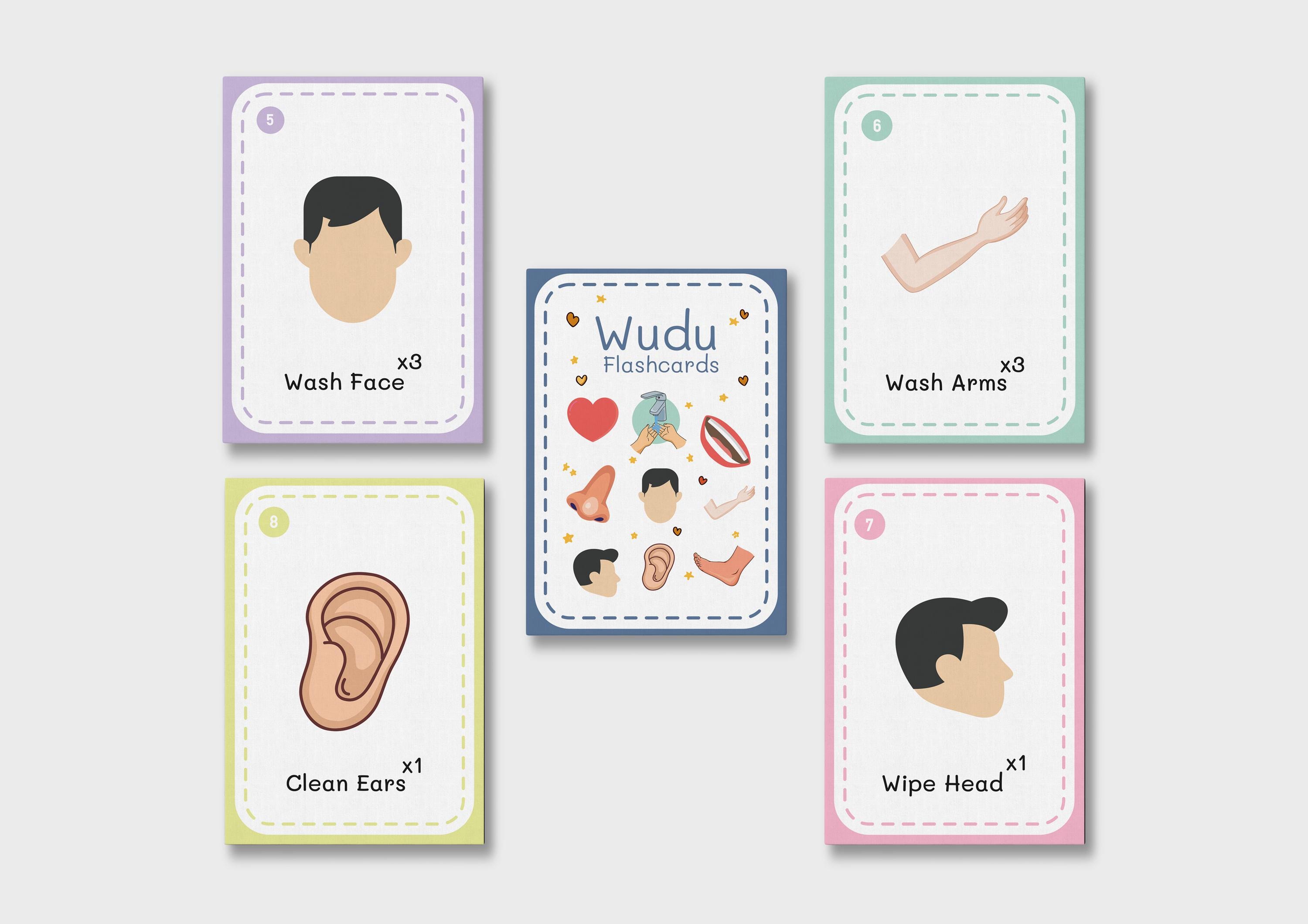 Printable Wudu Flashcards | Kids Ablution Guide | Islamic Learning ...