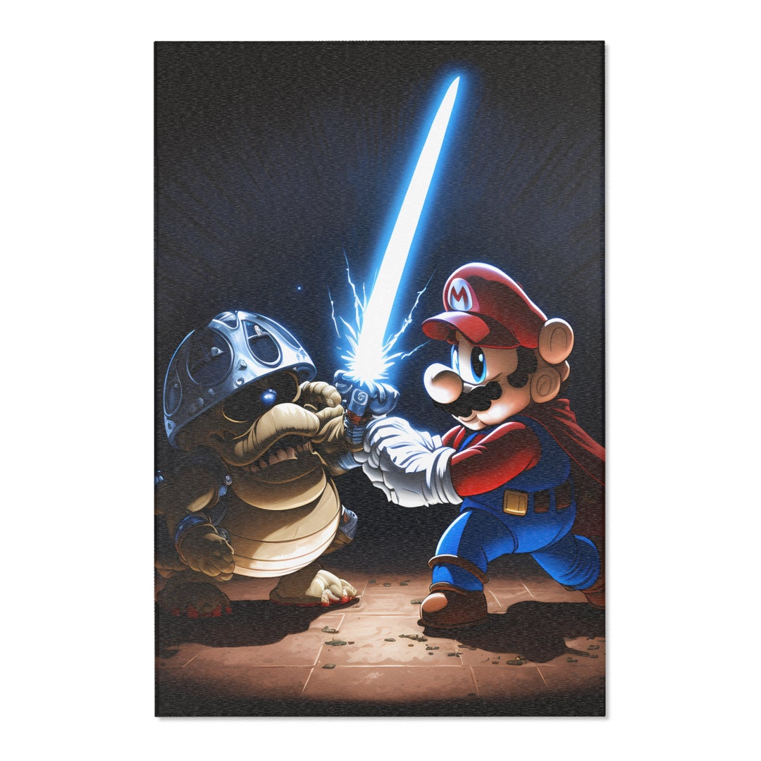 Star Wars Mario Carpet Kids Room - Etsy