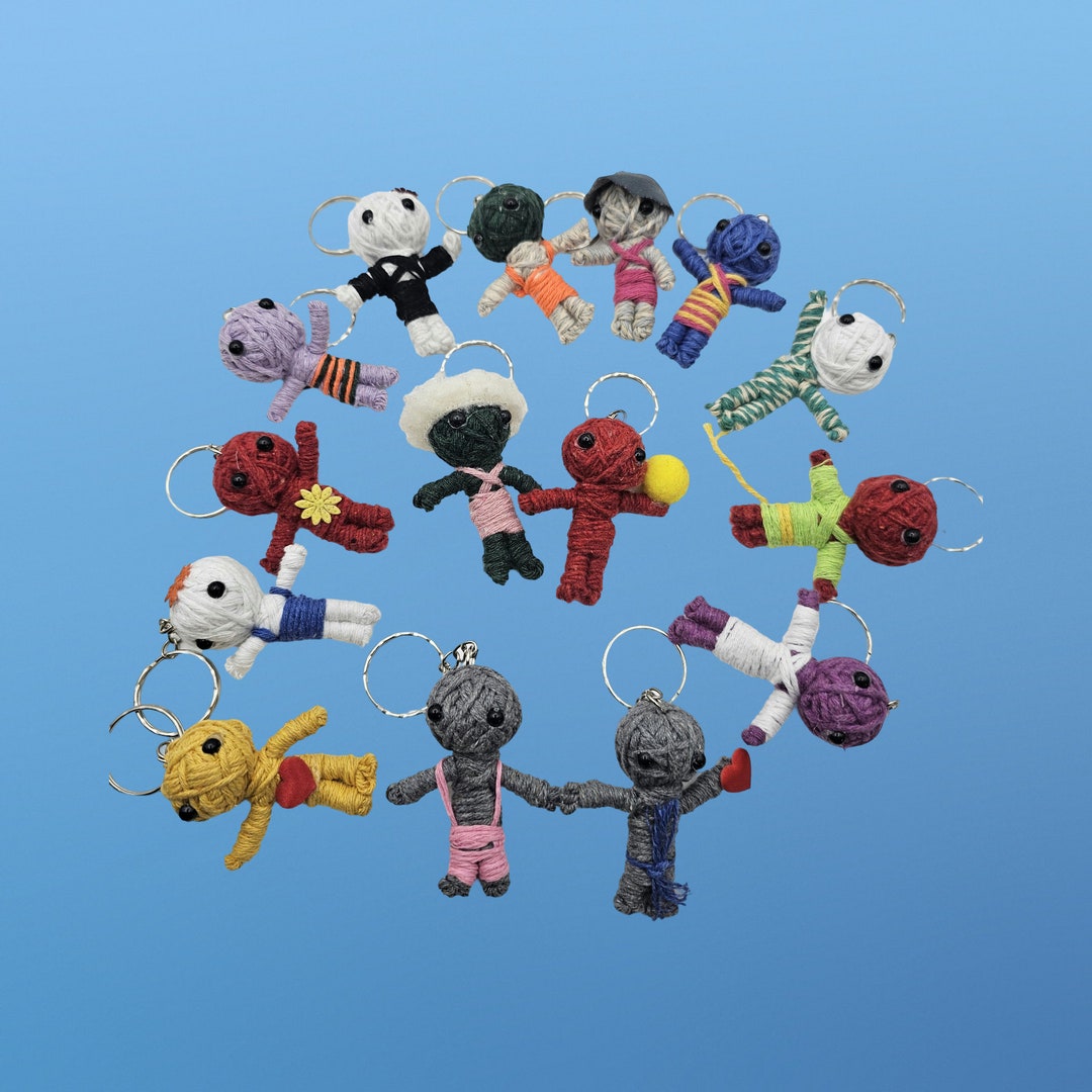 Mini Voodoo Doll Keychains - Etsy