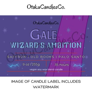 Gale wizard's Ambition Candle Gaming BG3 Candle Old Books and Saffron 9 ...