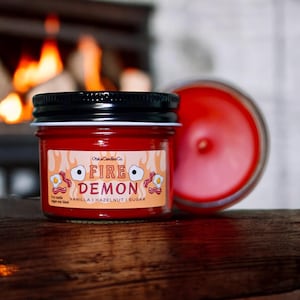 Fire Demon Candle | Howl's Castle Anime Candle | Vanilla Hazelnut 9 Oz ...