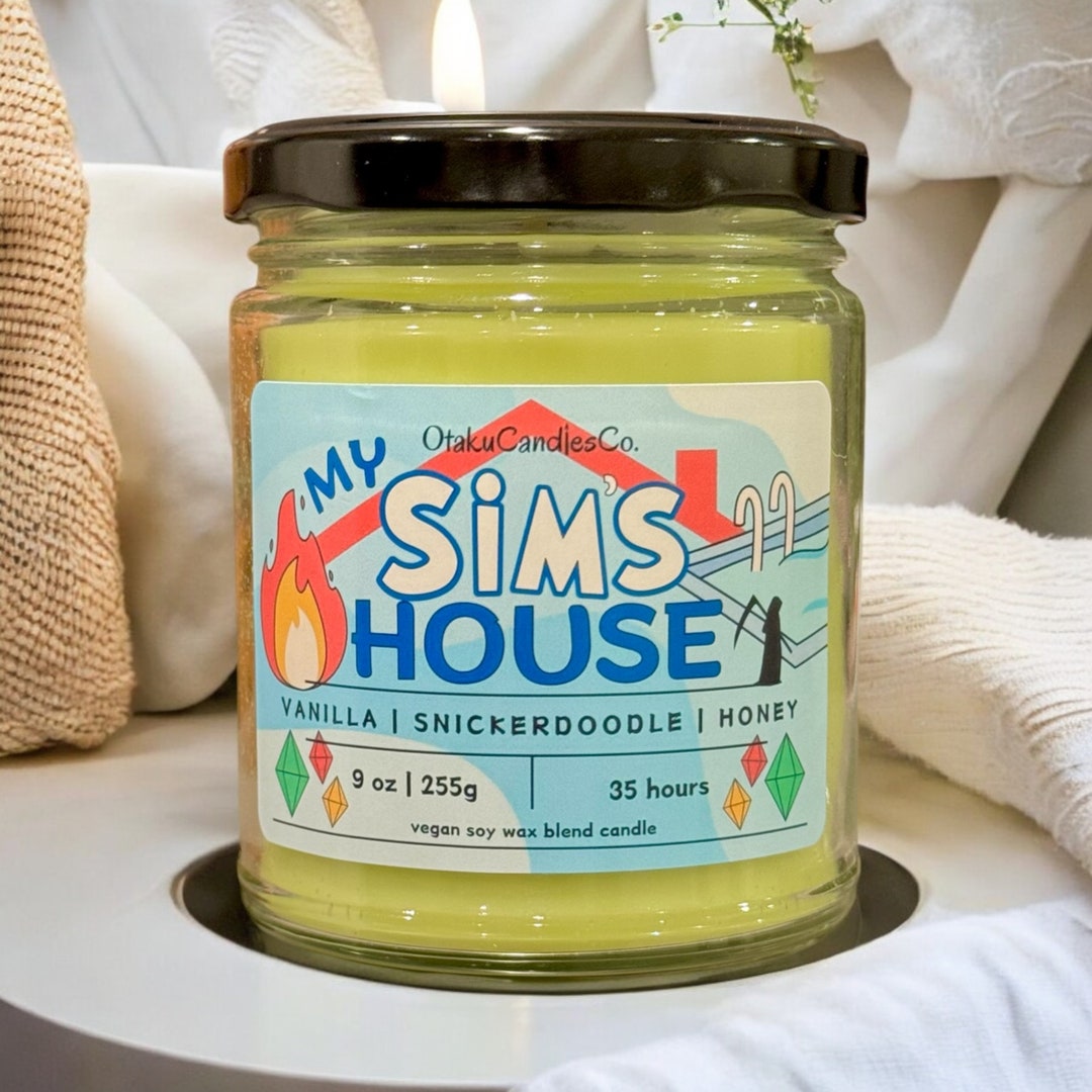 My Sim's House Candle the Sims Gaming Candle Vanilla, Snickerdoodle ...