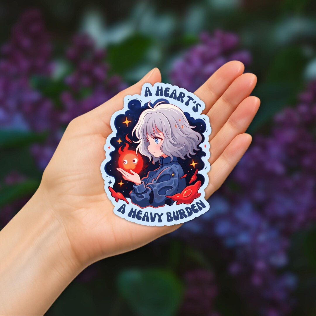 Howl's Moving Castle Sticker | Sophie, Calcifer, Waterproof Vinyl - Etsy