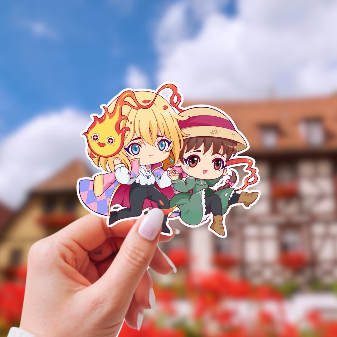 Howl's Moving Castle Sticker | Howl and Sophie, Waterproof Vinyl - Etsy UK