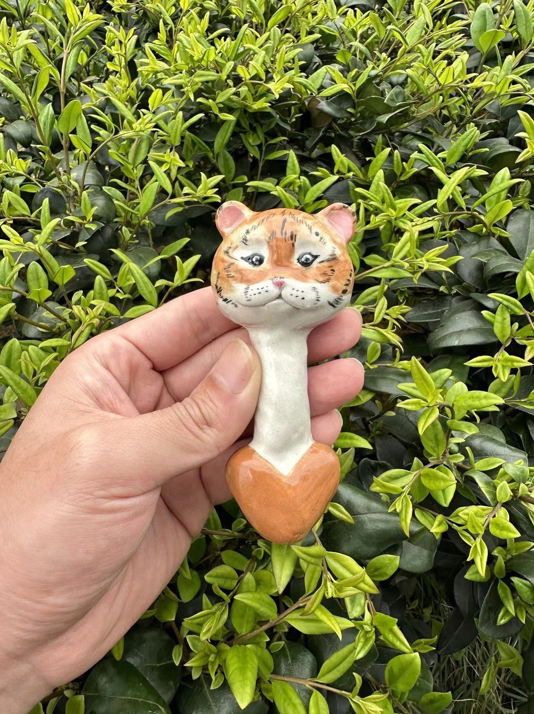 Ceramic Tiger Pipecute Tiger Pipehandmade Unique Pipeartistic Women's ...