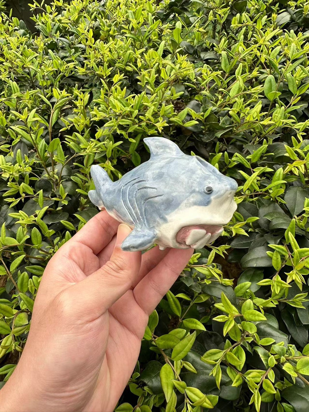 Cute Shark Ceramic Girl Bowl, Shark Pipe, Pipe From the Sea, Artistic ...