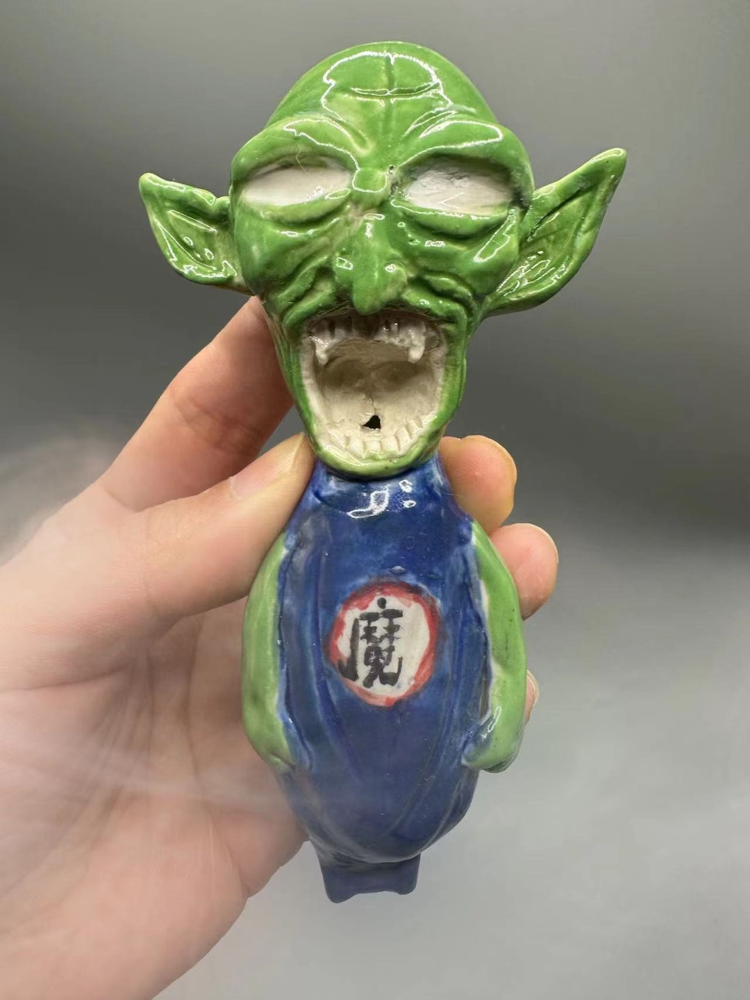 Monster Ceramic Pipe, Devil Pipe, Halloween Gift, Gift for Her, Unique ...