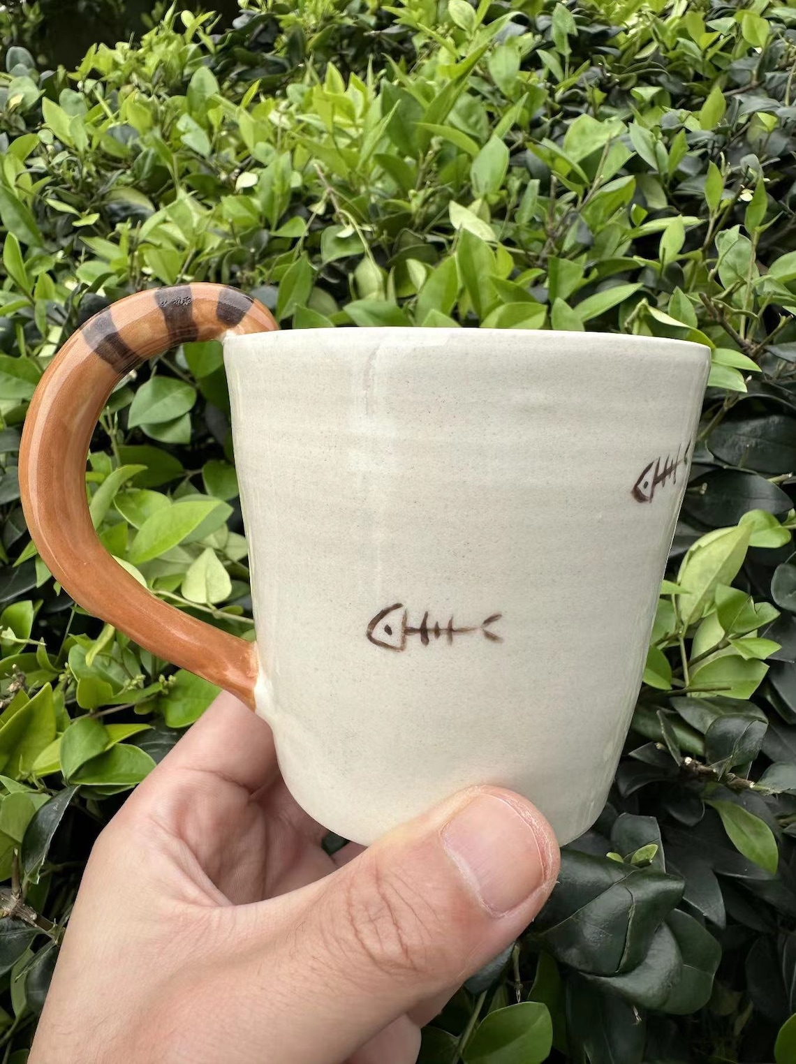 Ceramic Cat Mug, Yellow Cat Coffee Cup, Water Cup, Handmade Ceramic ...