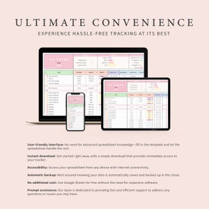 Task Tracker Google Sheets Spreadsheet | Digital To-do List Planner ...