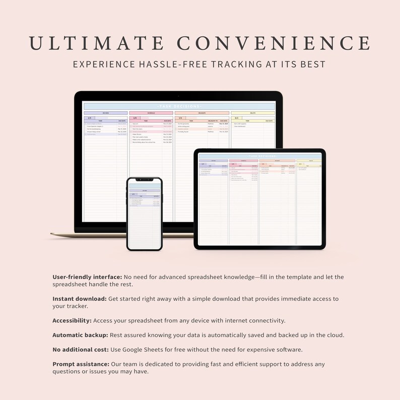 Decision Matrix for Google Sheets | Task Priority Tracker, Task ...