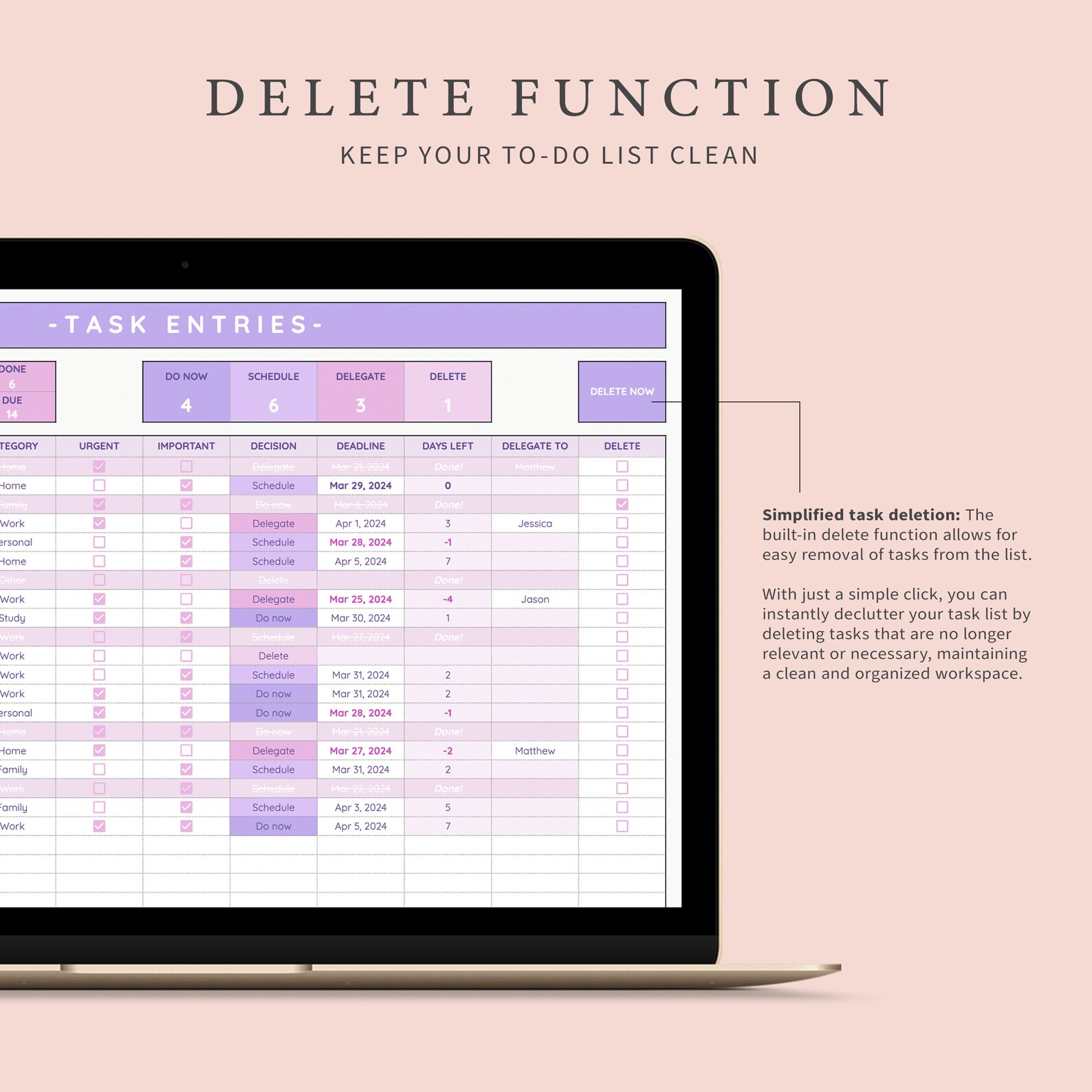 Decision Matrix Spreadsheet for Google Sheets | Task Priority Tracker ...