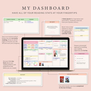 Reading Tracker Book Tracker for Google Sheets Spreadsheet Book ...
