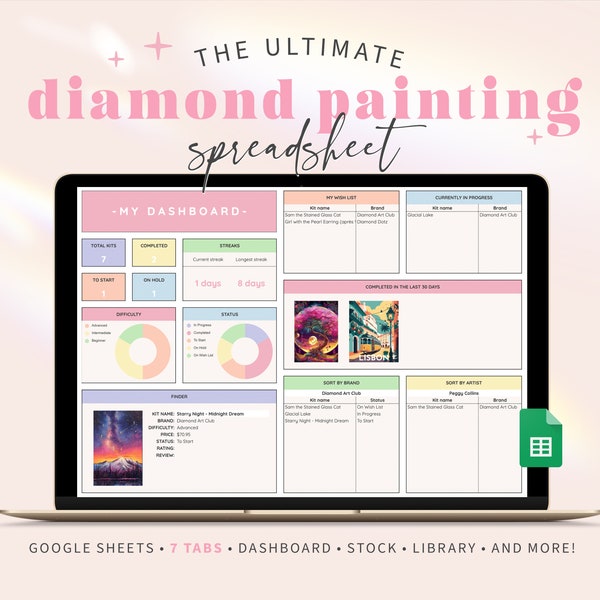 Diamond Painting Log Kit - Etsy