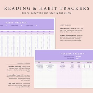 Book Tracker Spreadsheet for Google Sheets, Reading Journal Book Shelf ...