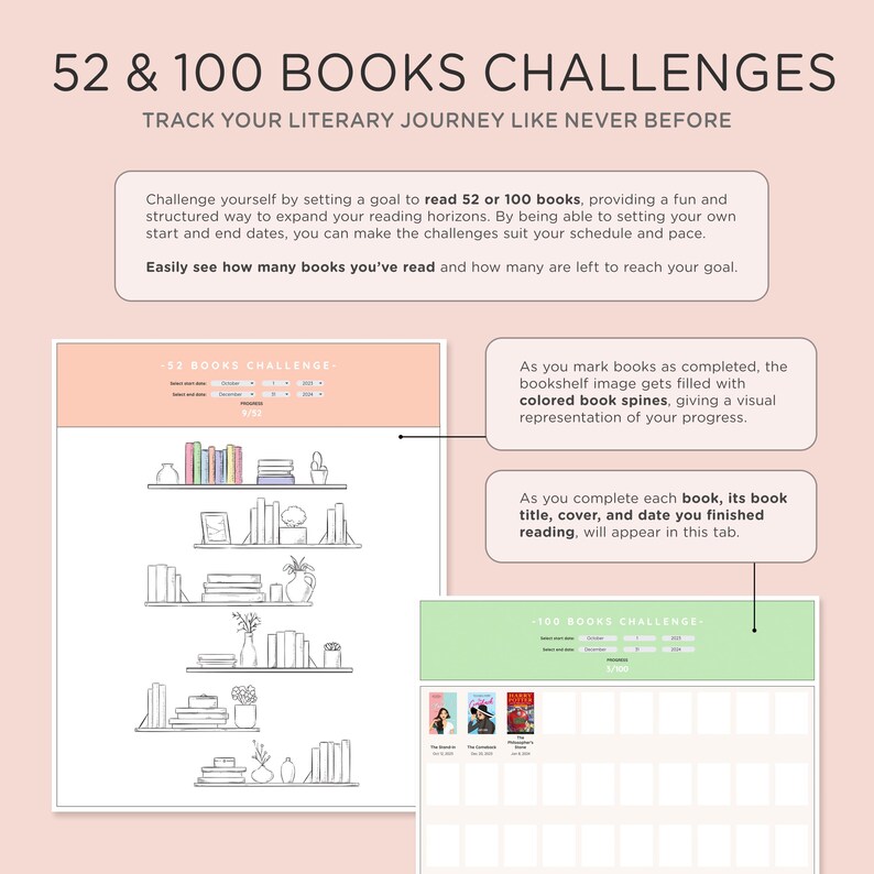 Reading Tracker Book Tracker for Google Sheets Spreadsheet Book ...