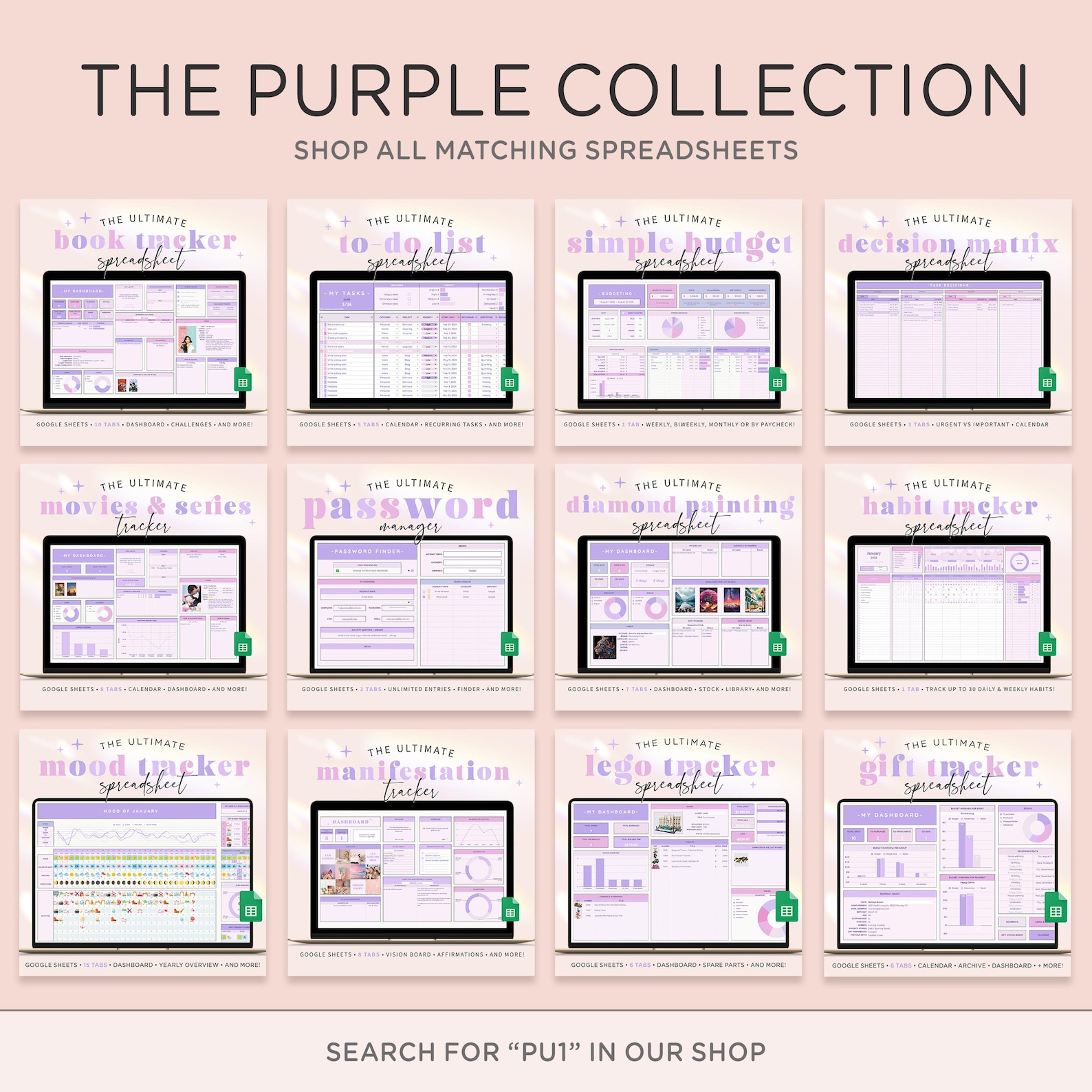 Diamond Painting Log Book Spreadsheet for Google Sheets | Diamond ...