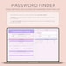 Password Tracker Spreadsheet | Student Password Manager, Digital ...