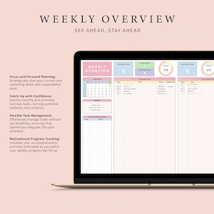Task Tracker Google Sheets Spreadsheet | Digital To-do List Planner ...