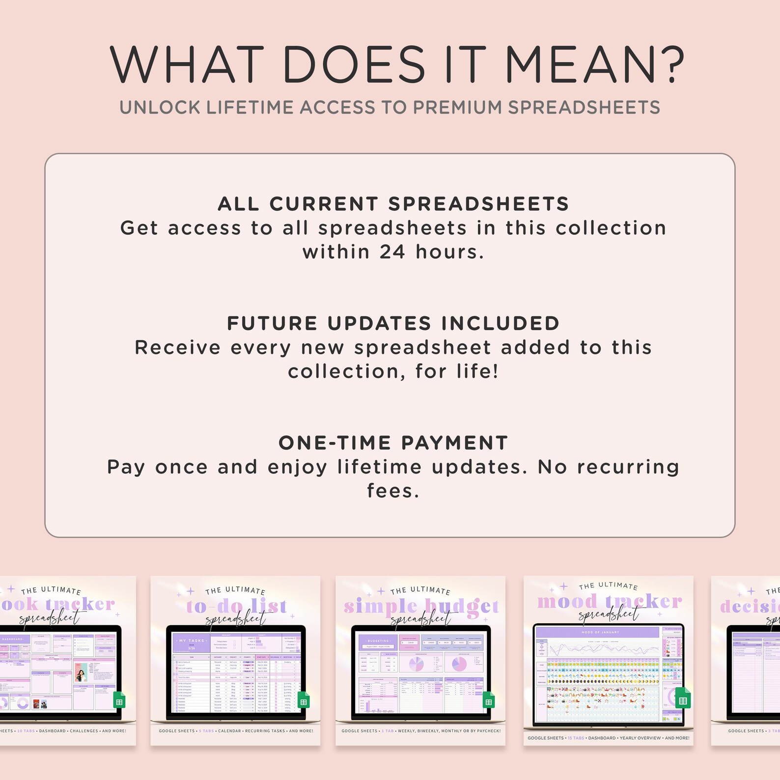 Spreadsheet Template Bundle for Google Sheets | All Spreadsheets From ...