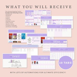 Book Tracker Spreadsheet for Google Sheets, Reading Journal Book Shelf ...