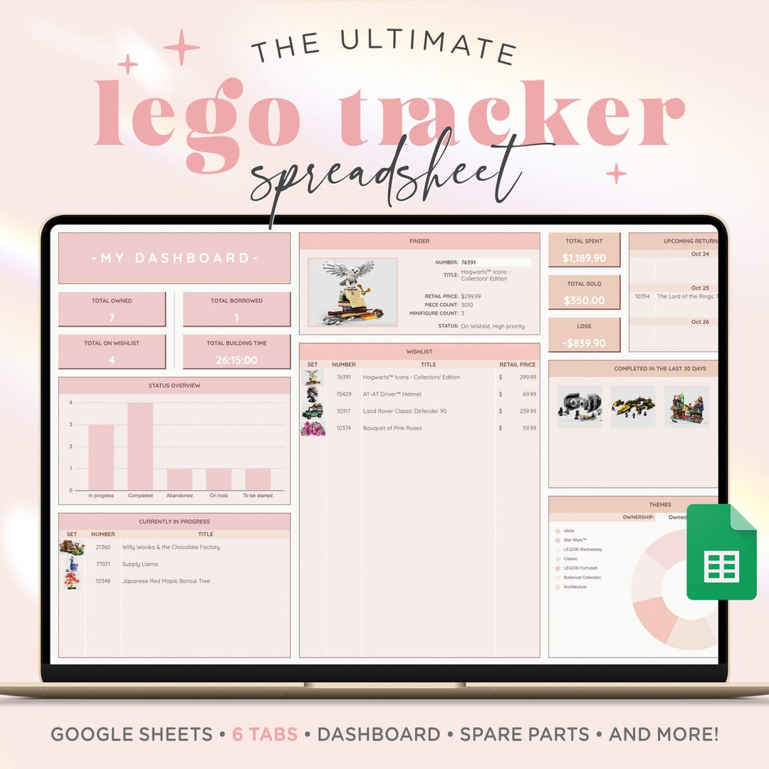 Building Blocks Spreadsheet | Google Sheets Building Bricks Tracker ...