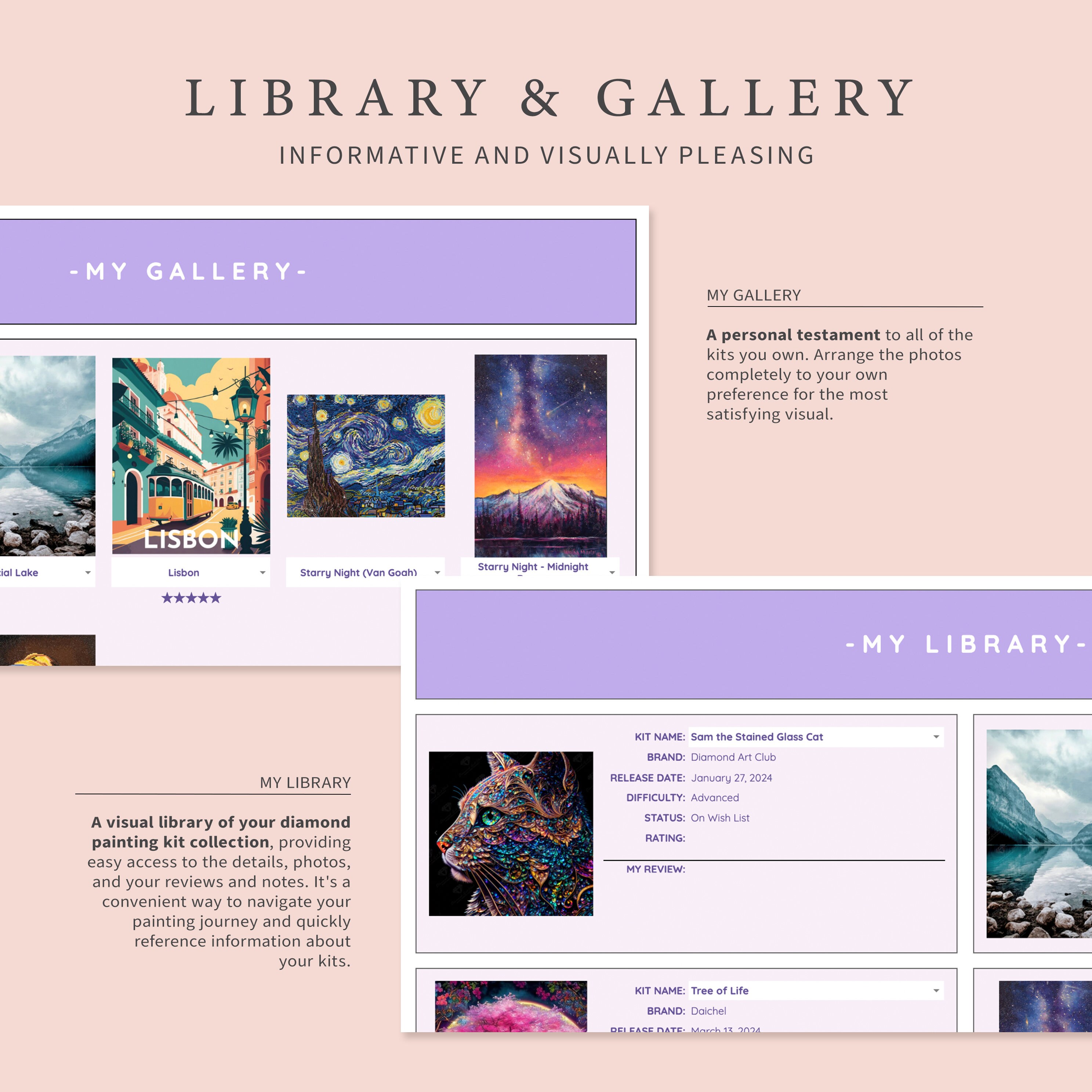 Diamond Painting Log Book Spreadsheet for Google Sheets | Diamond ...