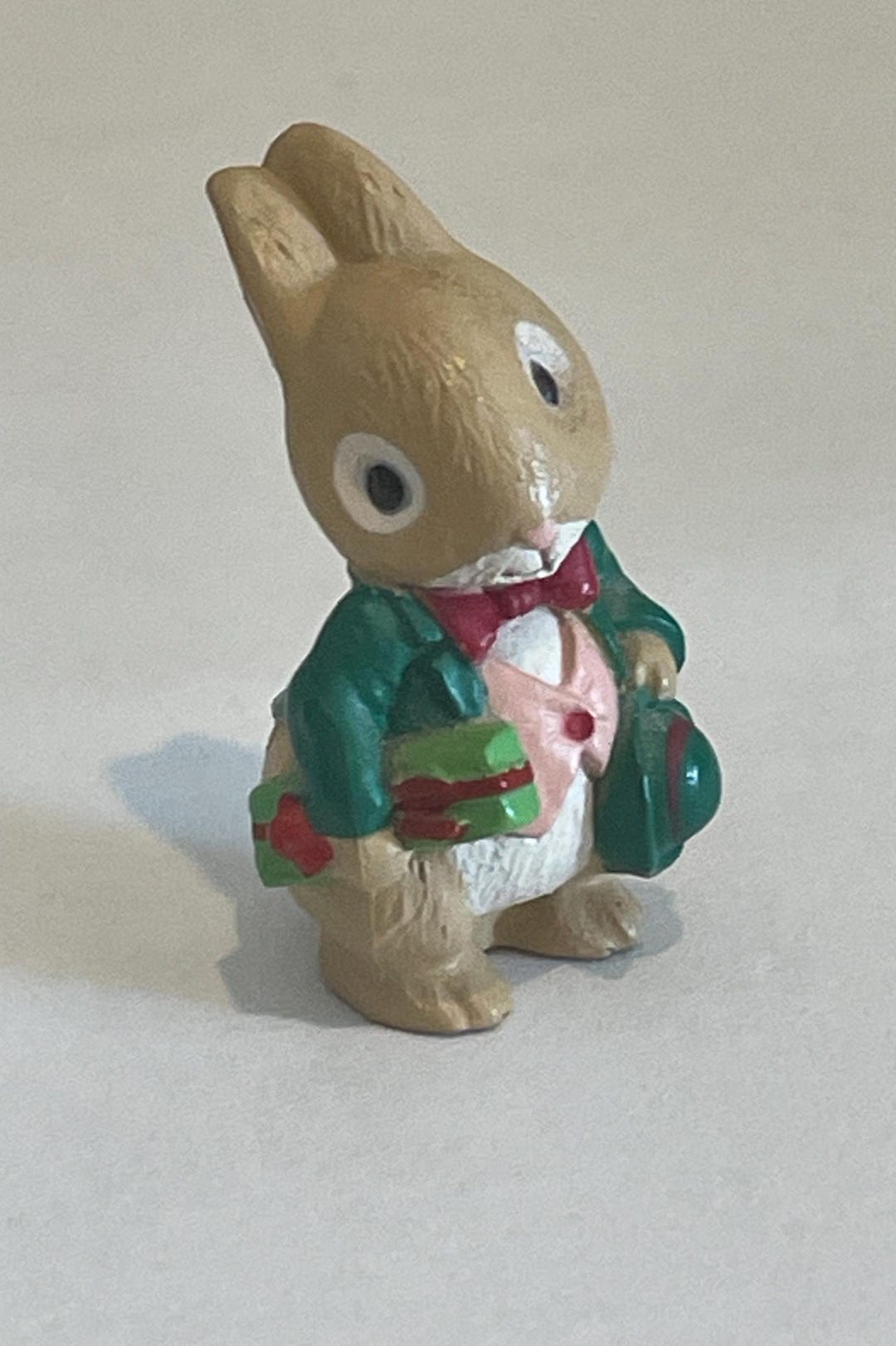 Vintage Hallmark Boy Bunny Christmas Merry Miniature From 1987. Cute ...