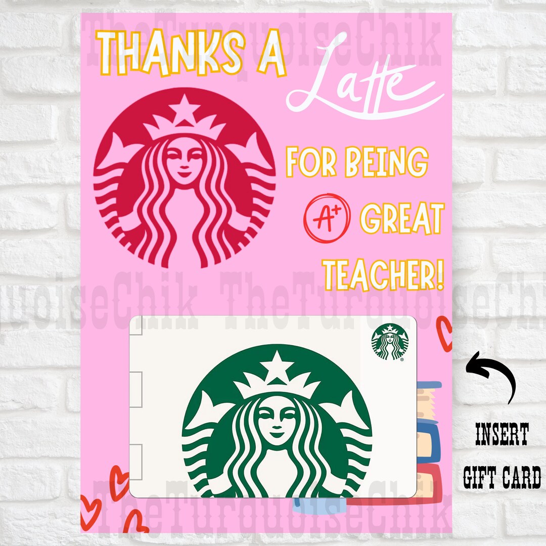 Teacher Appreciation Gift Card Holderteacher Printable Gifts for ...