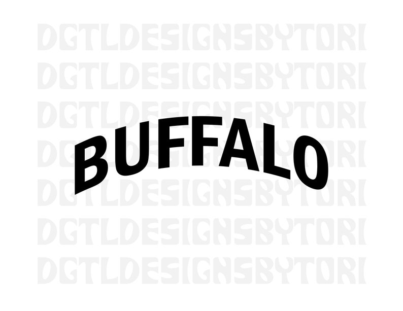 Buffalo Arc Text | Instant Download | PNG and SVG Files | New York ...
